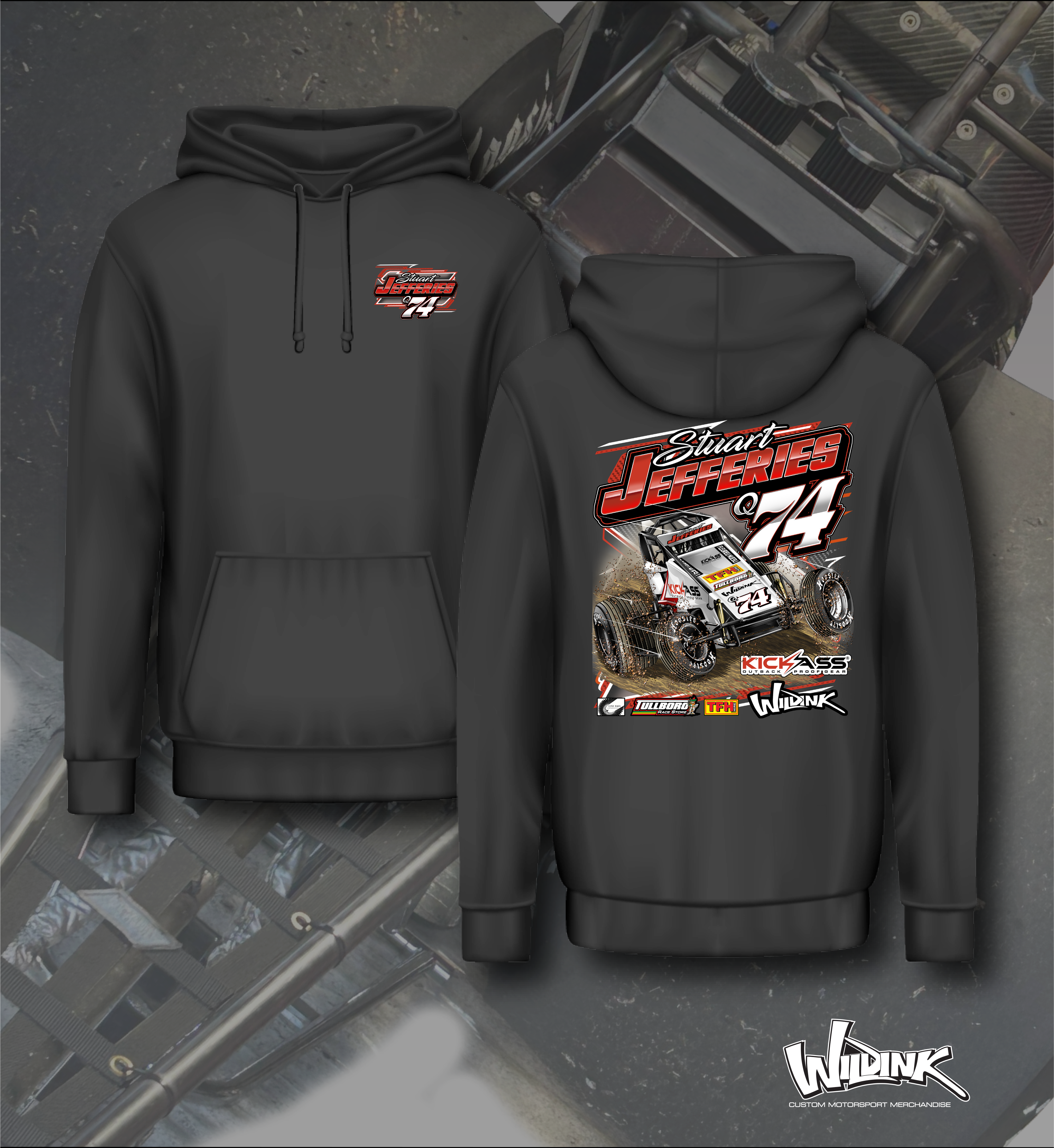 Stuart Jeffries - Wingless Sprint - Hoodie – Wild Ink Australia