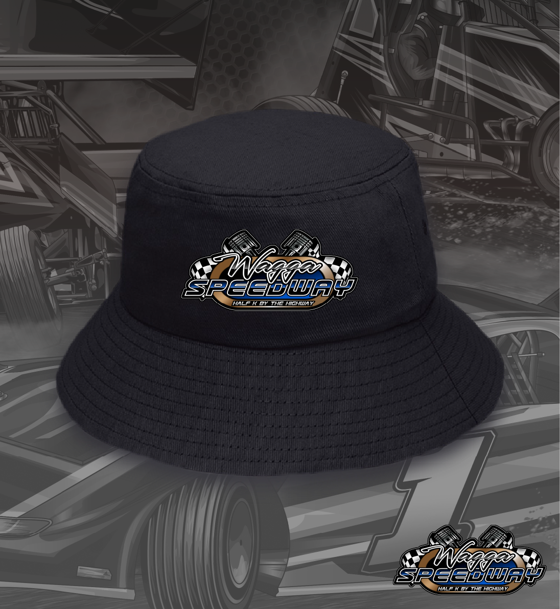 Wagga Speedway - Bucket Hat – Wild Ink Australia
